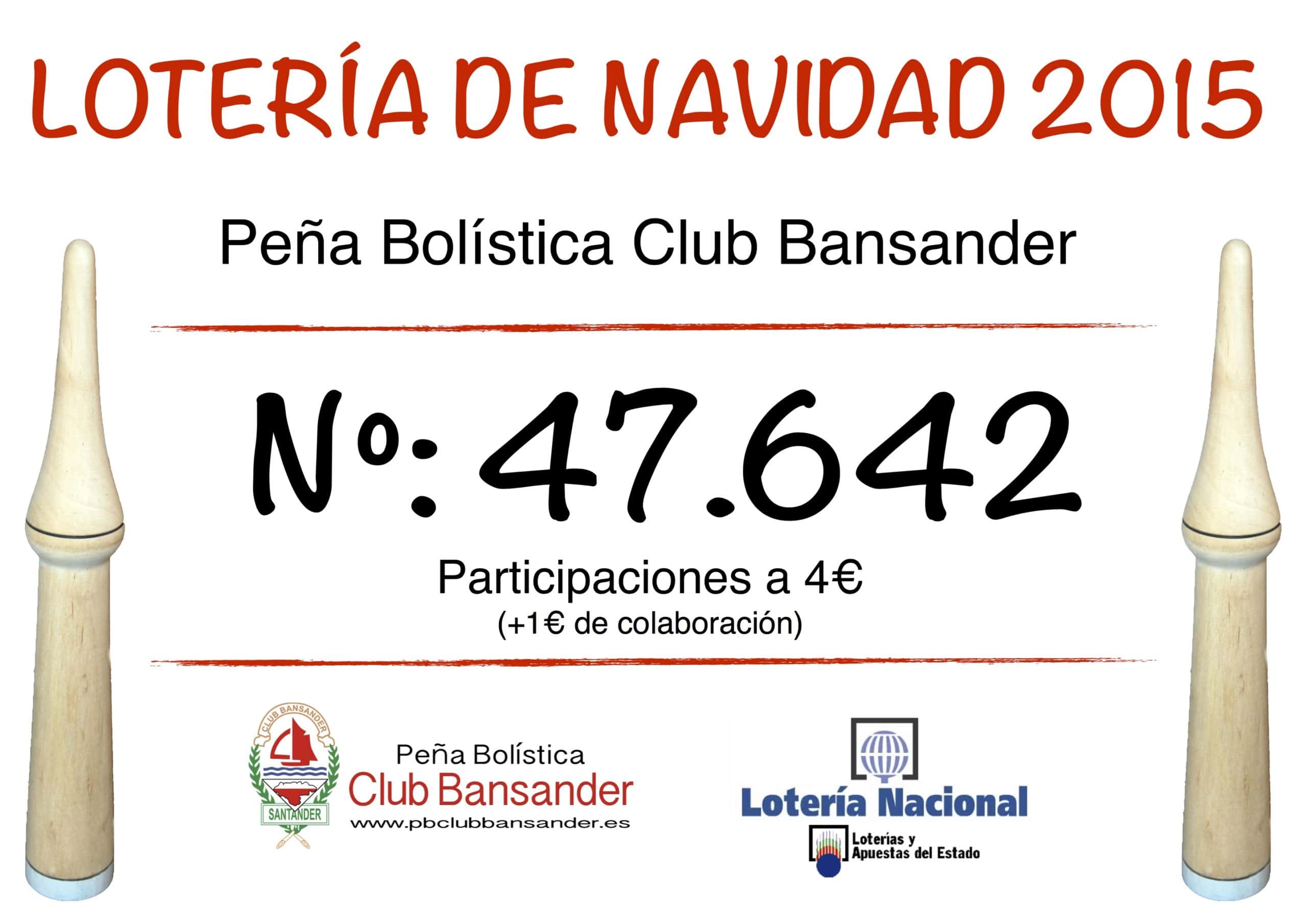 Lotería de Navidad 2015 - Club Bansander